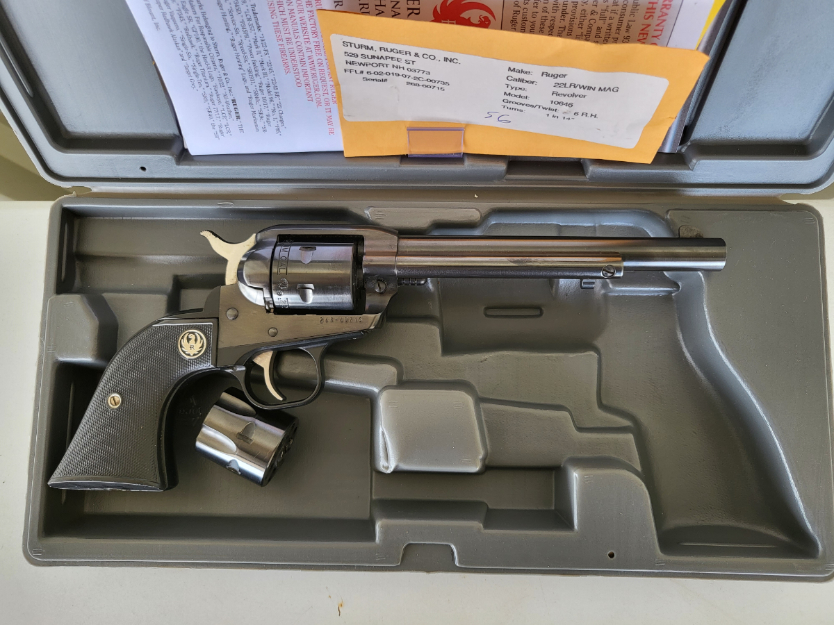 Ruger New Model Single Six Convertible .22 Magnum For Sale at ...