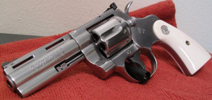 Colt Python 4' Ss Ivory Grips Box/Papers For Sale at GunAuction.com ...