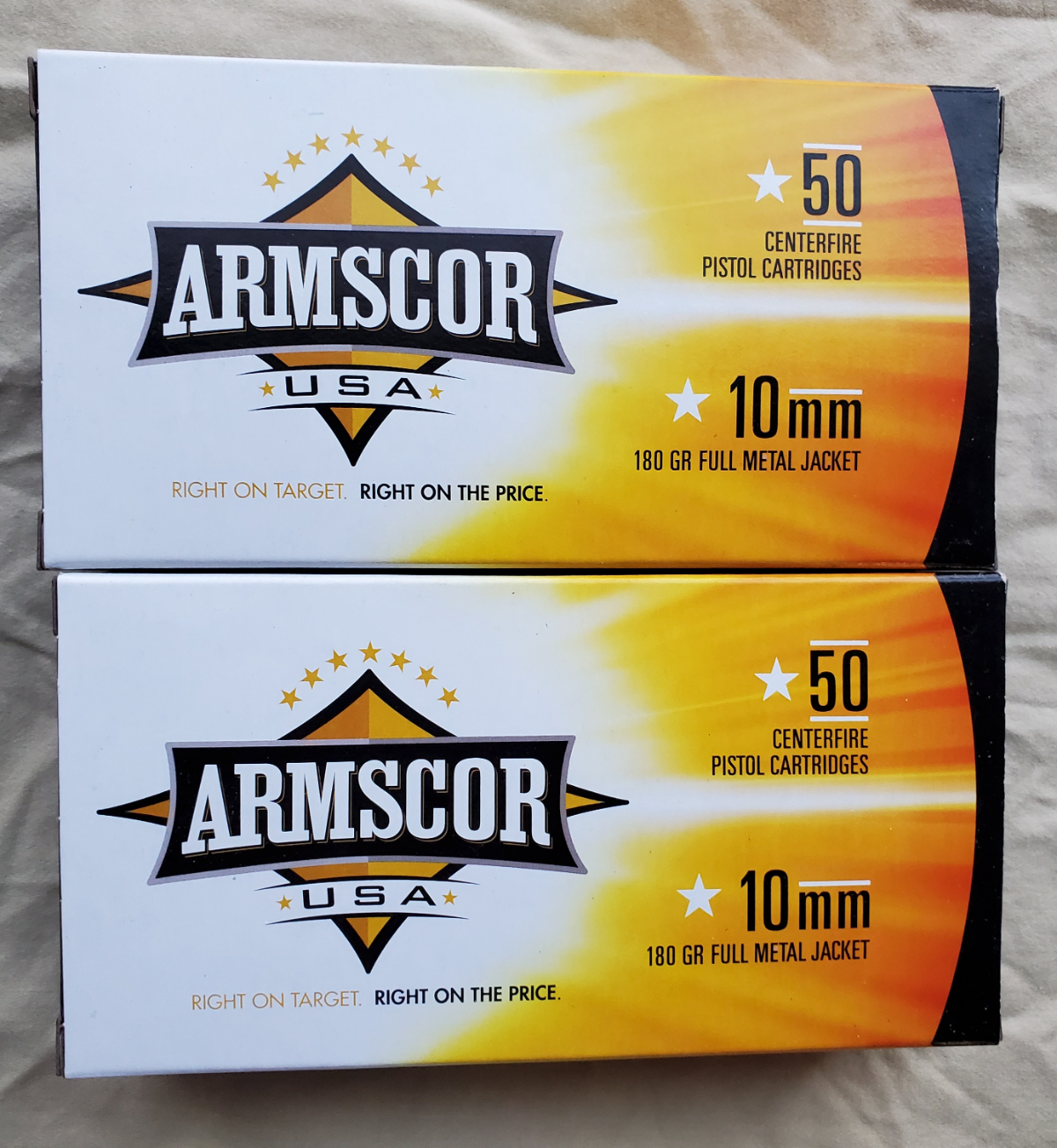 100 Rounds of Armscor 10mm 180 grain FMJ 17131466 - GunAuction.com