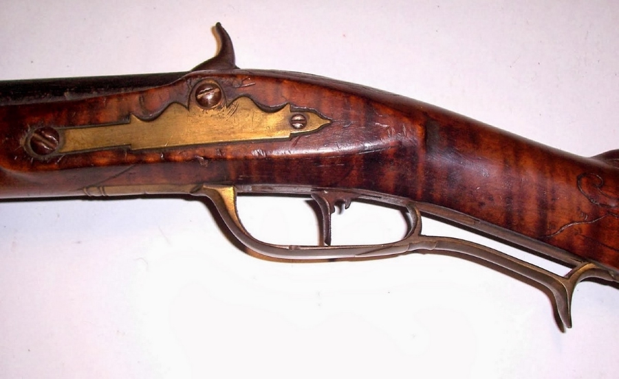 Old Full Stock Kentucky Rifle Old Full Stock Percussion Kentucky Rifle ...