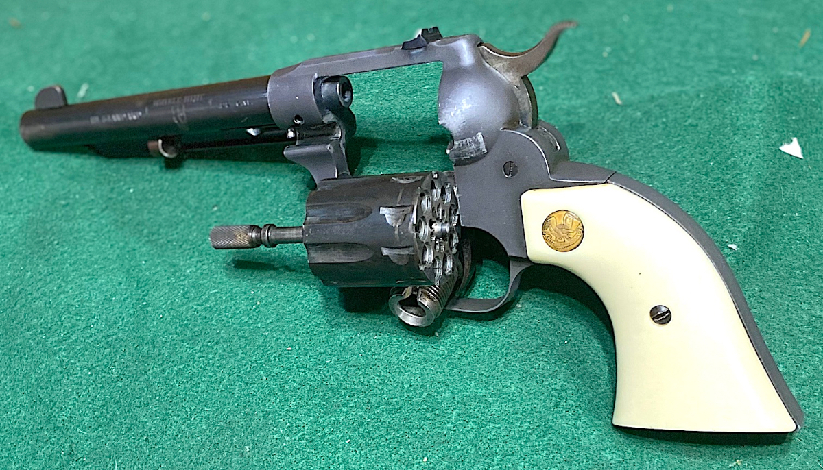 High Standard Double Nine Blue Matt Color Faux Ivory Grips First Type ...