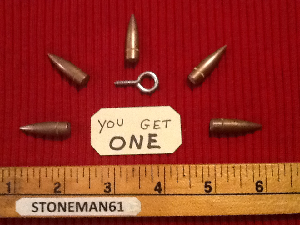 Usa Bullet Pendant 1917 Undated Ww-1 Early Nickel Jacket 1903 ...