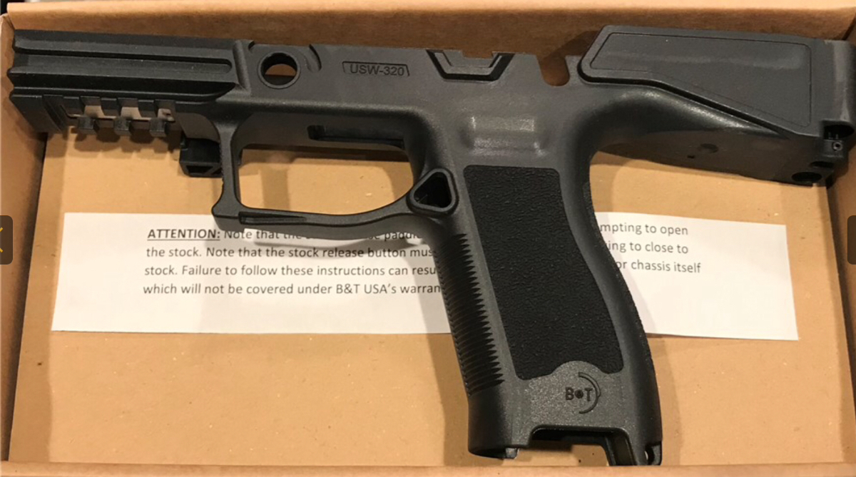 Brugger & Thomet B&T USW-M17 P320 GRIP MODULE & Folding Brace SIG SAUER ...