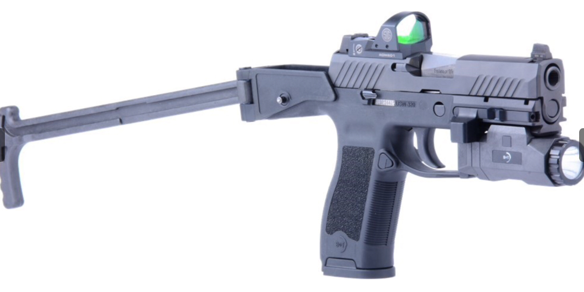 Brugger & Thomet B&T USW-M17 P320 GRIP MODULE & Folding Brace SIG SAUER ...