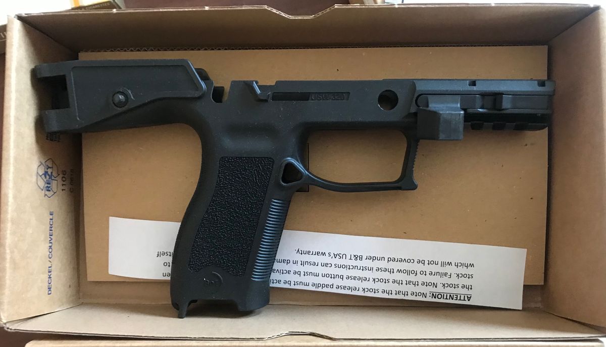 Brugger & Thomet B&T USW-M17 P320 GRIP MODULE & Folding Brace SIG SAUER ...