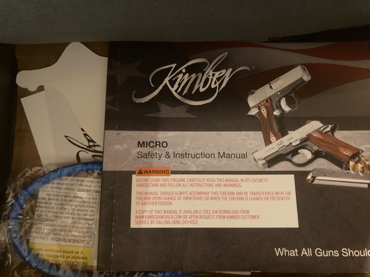 Kimber Micro Rapide 9mm Black Ice 9mm Luger For Sale at GunAuction.com ...