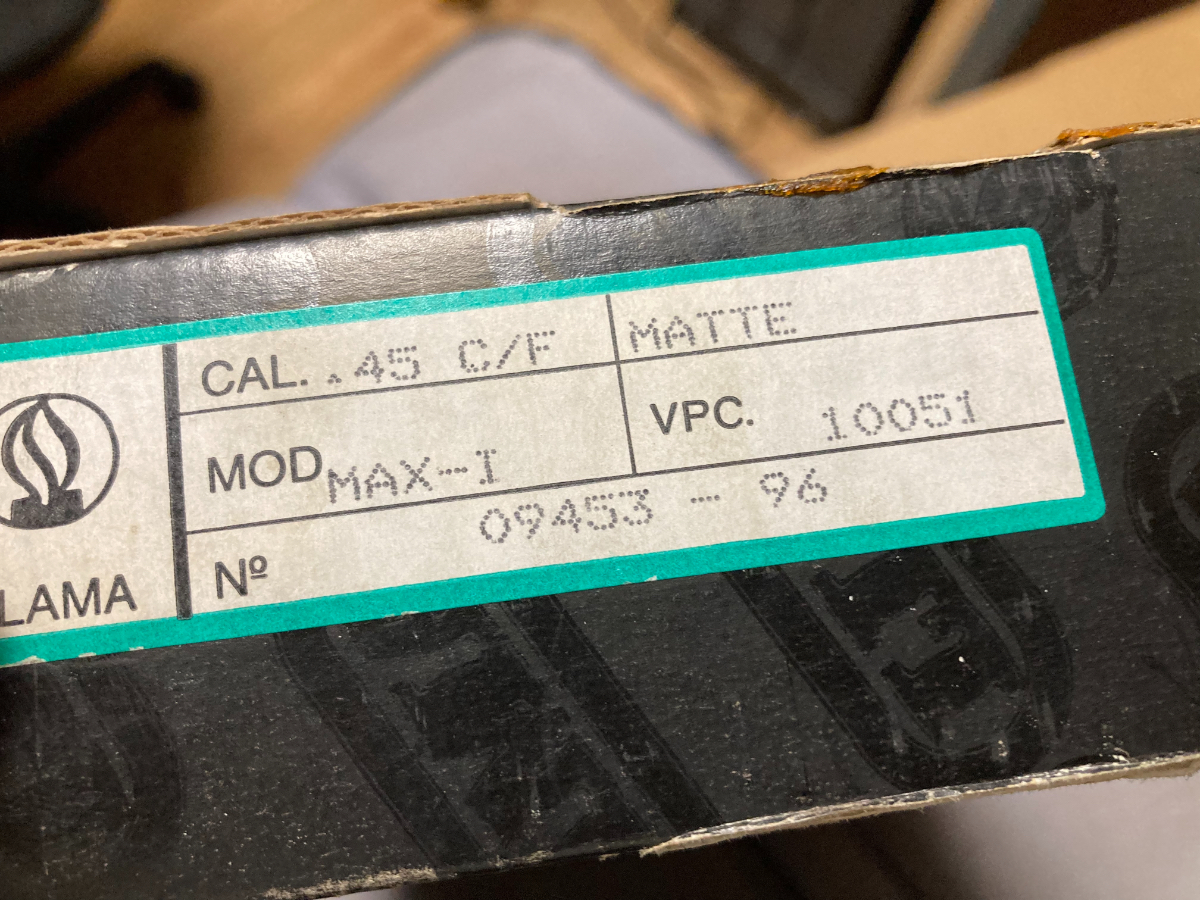 Mx-1 Llama 45acp 1911 Browning Designnew Lower Price .45 Acp For Sale ...