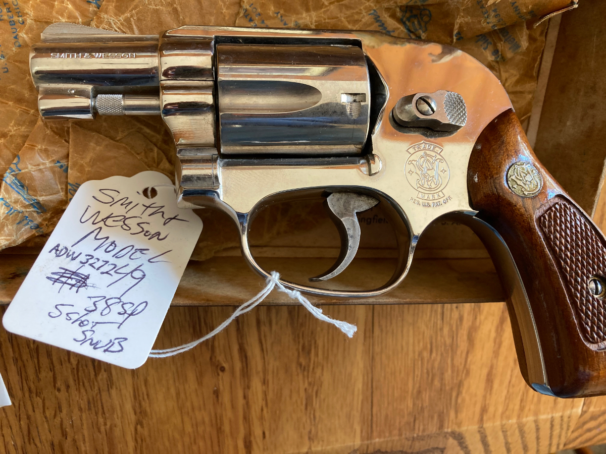 Smith & Wesson Model 49 Snubnose Revolver W Hidden Hammer And Box For ...