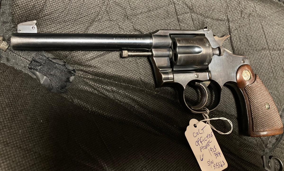 Colt Officers Model 6 inch Revolver .38 Special 17275576 - GunAuction.com