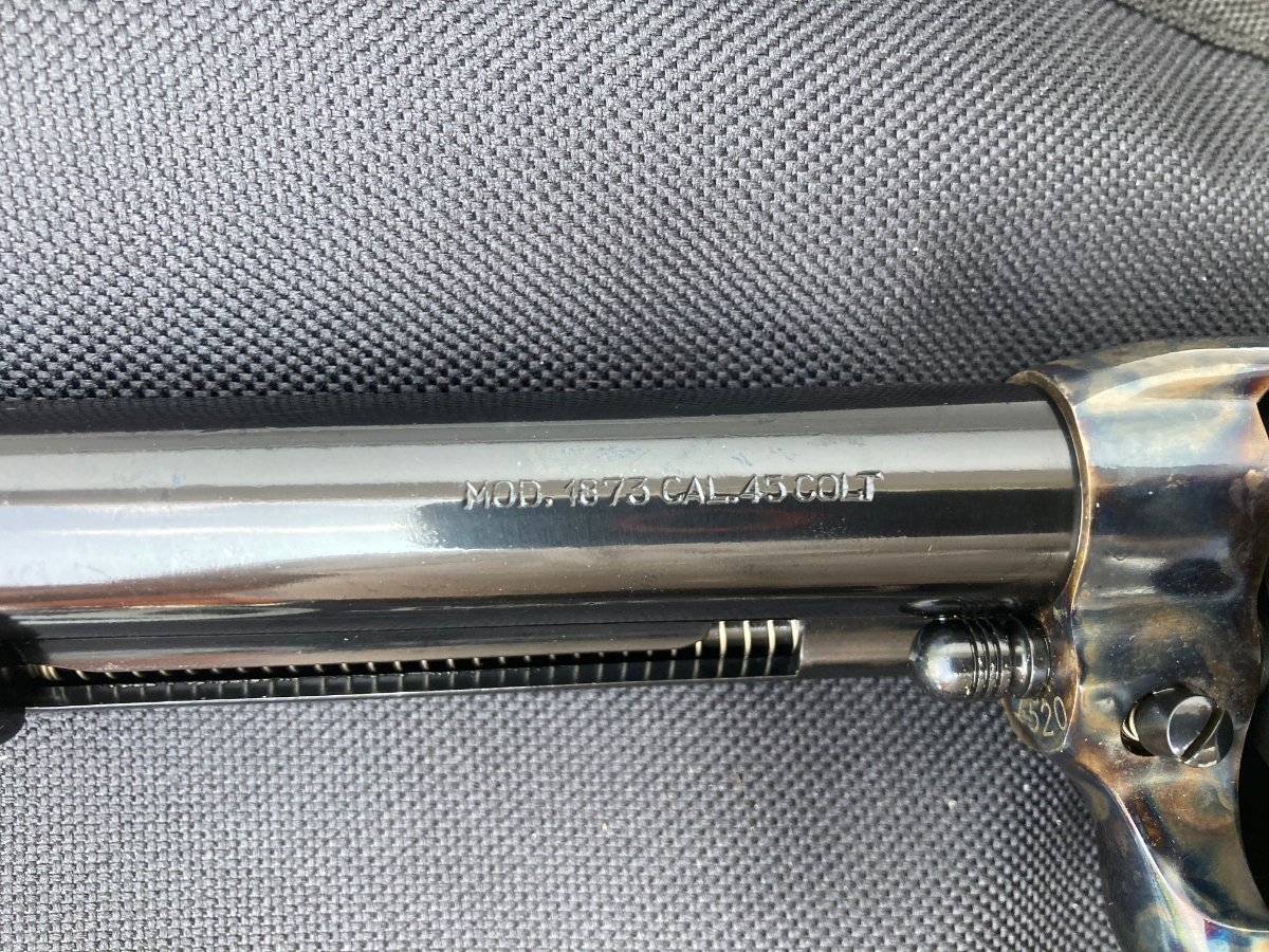 SAA 1873 Model Beautiful Uberti Cattleman Case-Hardened Revolver .45 ...