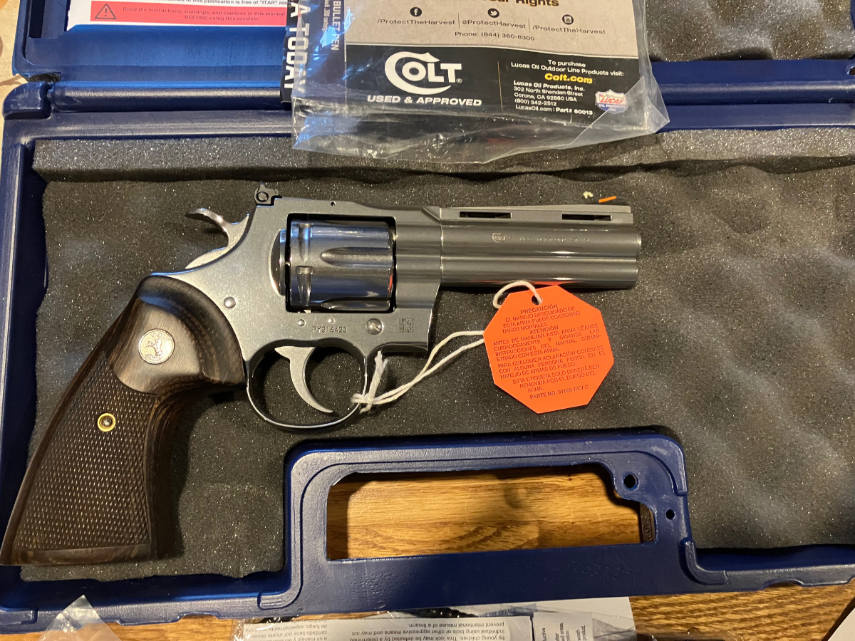 Colt Python Stainless 4 Inch .357 Magnum For Sale at GunAuction.com ...
