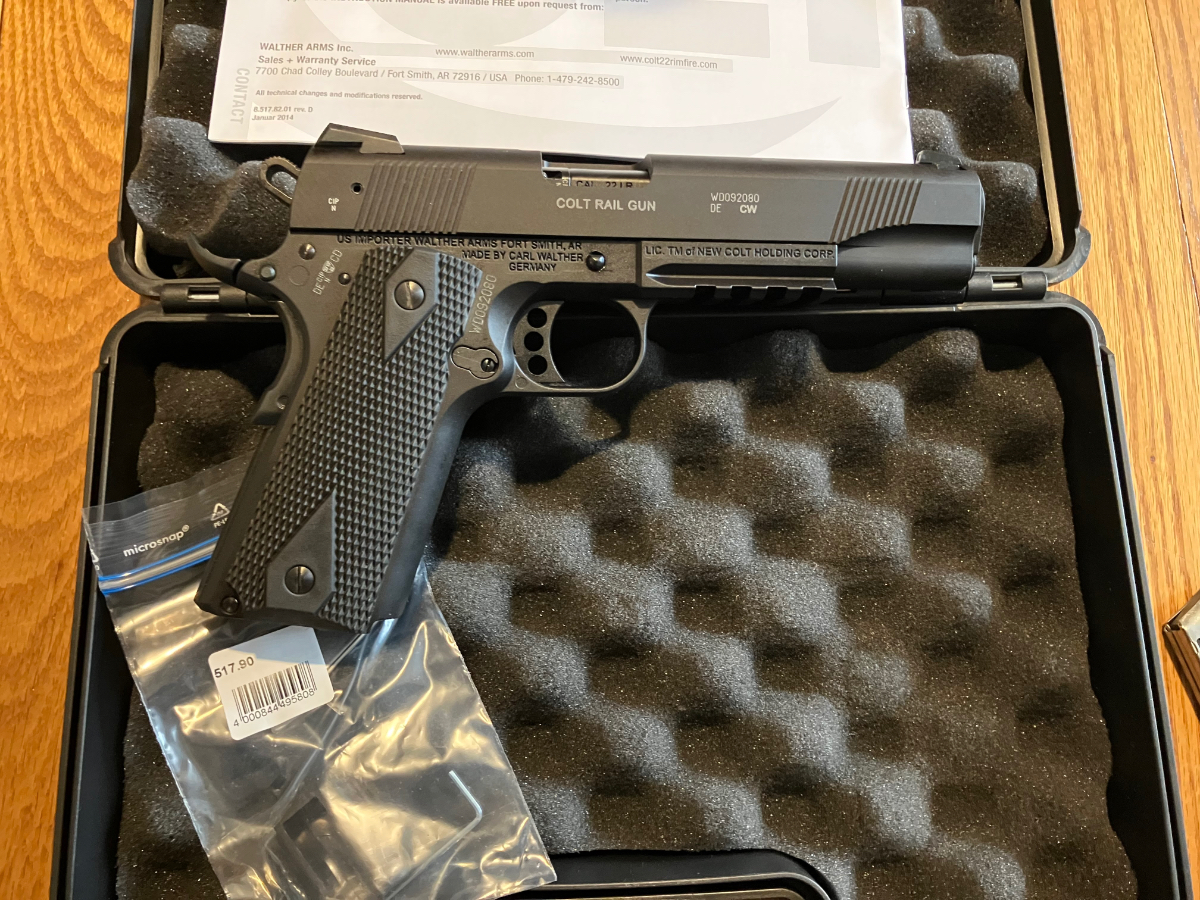 Colt .22 Rail Gun 1911 Brand New .22 Long For Sale at GunAuction.com ...