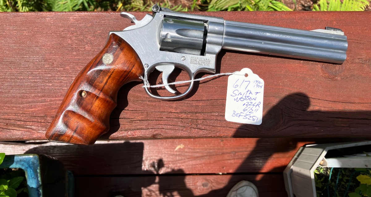 Smith & Wesson Model 617 No Dash Stainless Steel .22 Long For Sale at ...