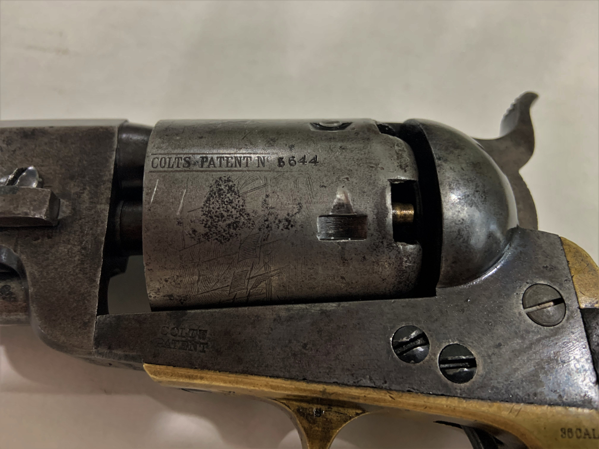 Colt Model 1851 Navy Martially Marked U.S. Navy Single Action Revolver ...