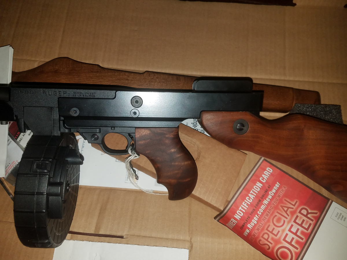 Ruger 10/22 "Tommy Gun Style" Chicago .22 Lr For Sale at GunAuction.com ...