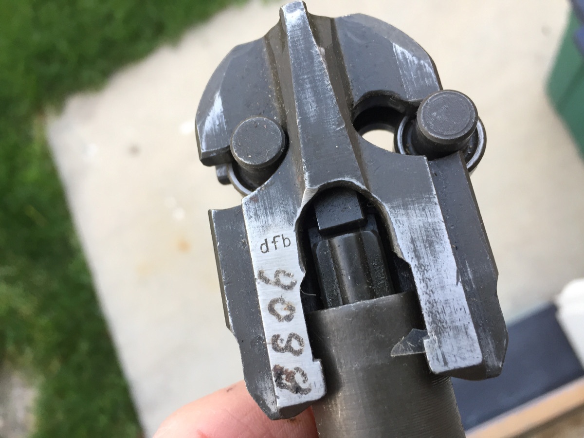 German WW2 dfb MG42 MG-42 Machine gun bolt original 7.92 17186989 ...