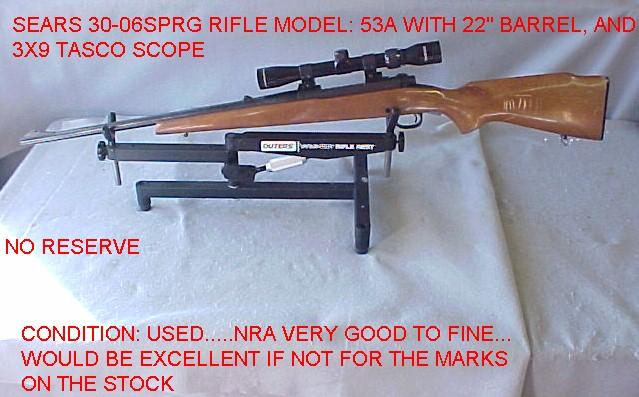 Sears, Roebuck & Co. SEARS 30-06 53A rifle Sears 53A by Winchester 3006