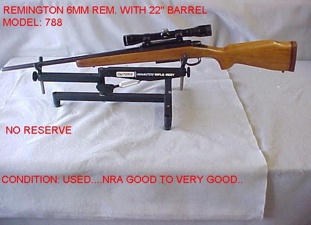 Remington Arms Co, Inc. Remington 788 6mm Remington 6mm Rem 788 No ...