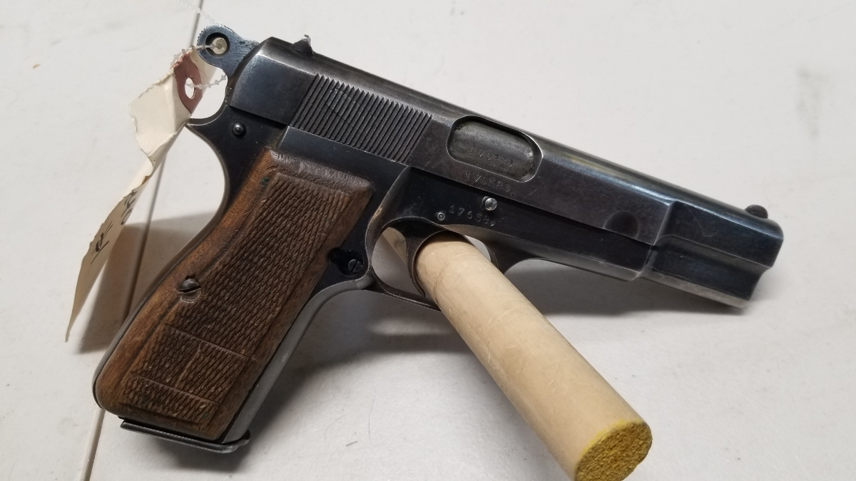 Fabrique Nationale Browning Model 35 High Power-Browning Patent Depose-All Markings-Police ...