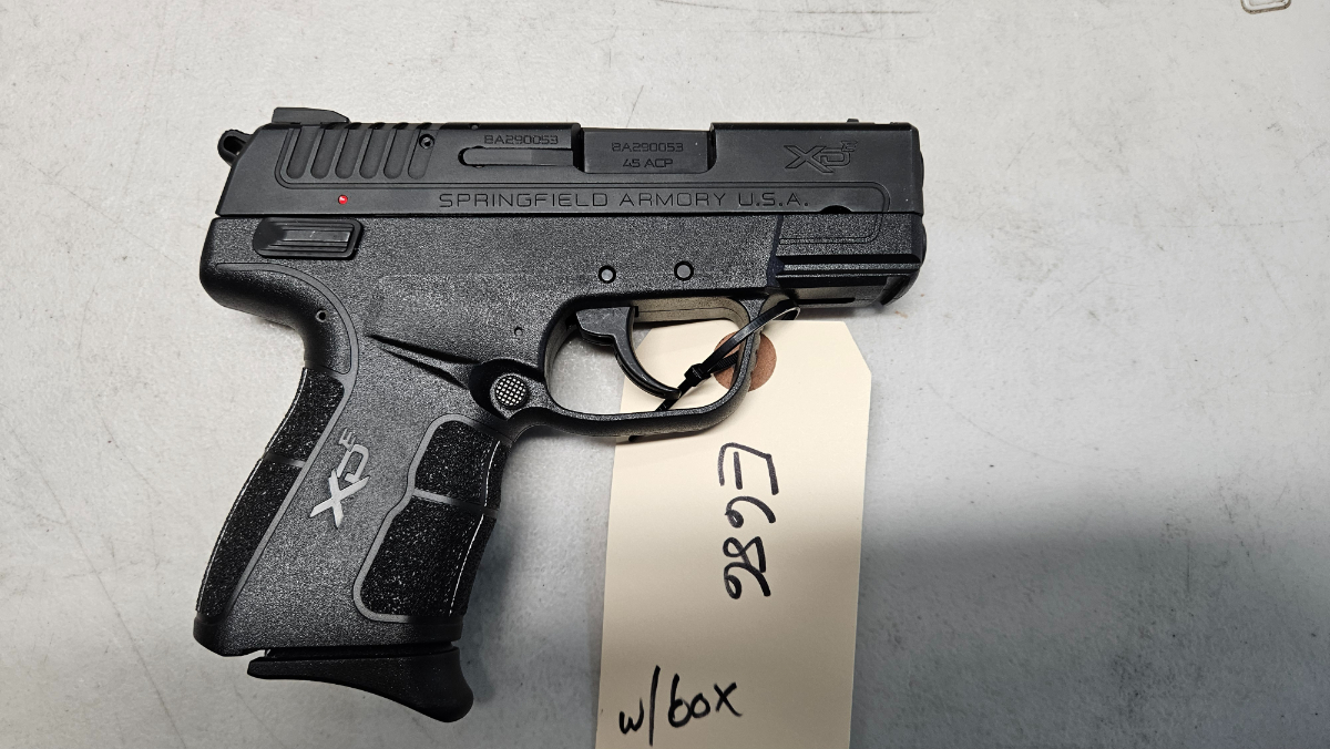 Springfield Armory MODEL XDE 3.3 INCH-POLICE SEIZURE-W/MAG/BOX/HOLSTER ...