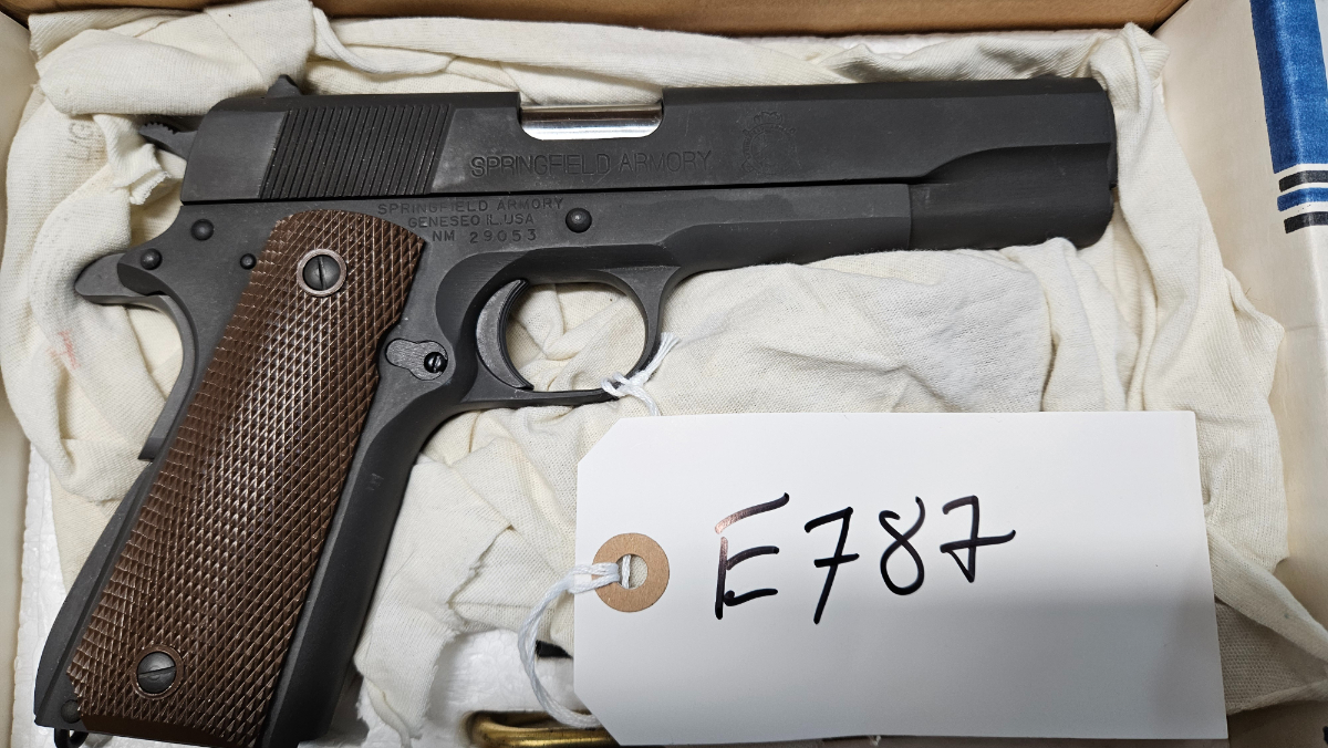 Springfield Armory 1911 A1-POLICE SEIZURE-W/MAG-W/BOX-AS IS-NICE