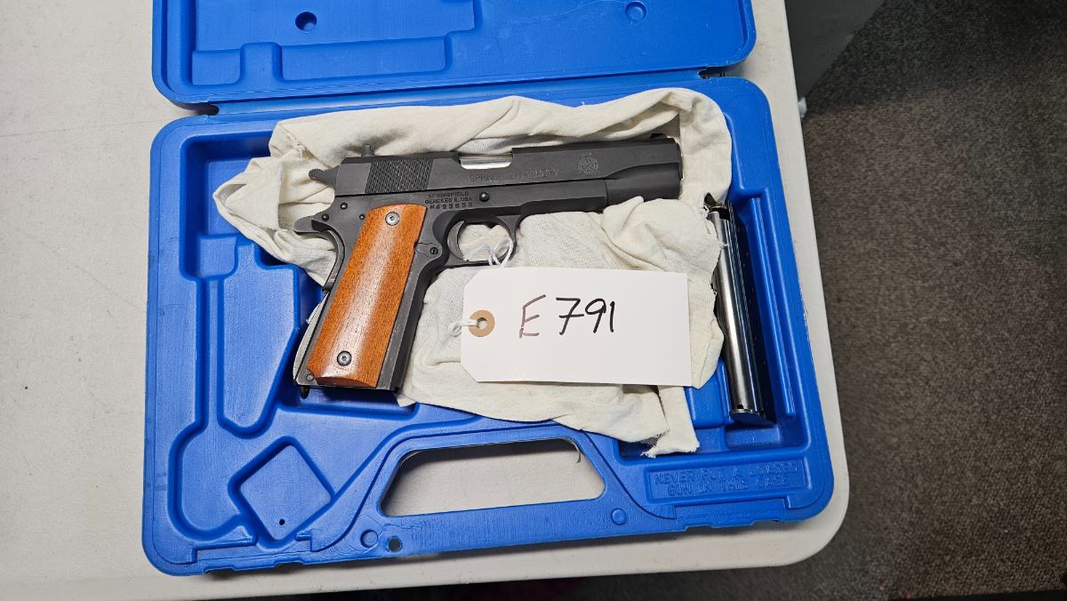 Springfield Armory 1911-Police Seizure-W/Mag-W/Case-As Is-Nice .38 ...