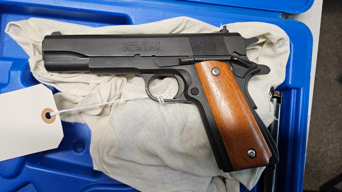 Springfield Armory 1911-Police Seizure-W/Mag-W/Case-As Is-Nice .38 ...