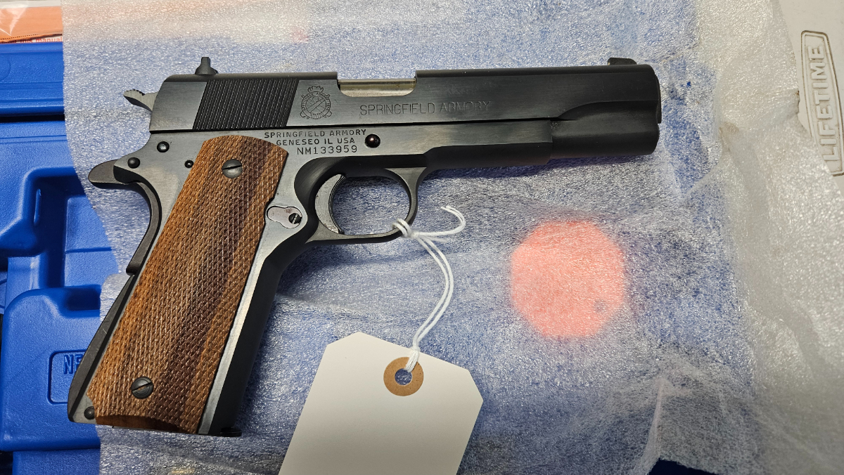 Springfield Armory 1911 A1-Police Seizure-W/Mag-As Is-Like New .38 ...