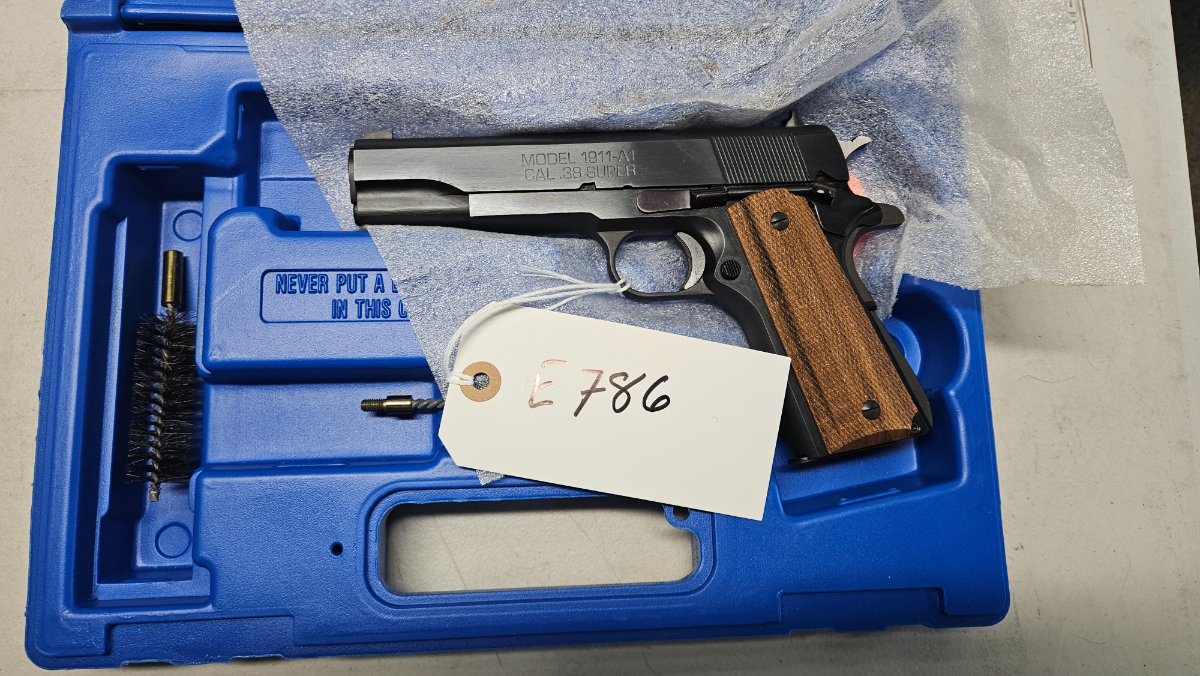 Springfield Armory 1911 A1-Police Seizure-W/Mag-As Is-Like New .38 ...