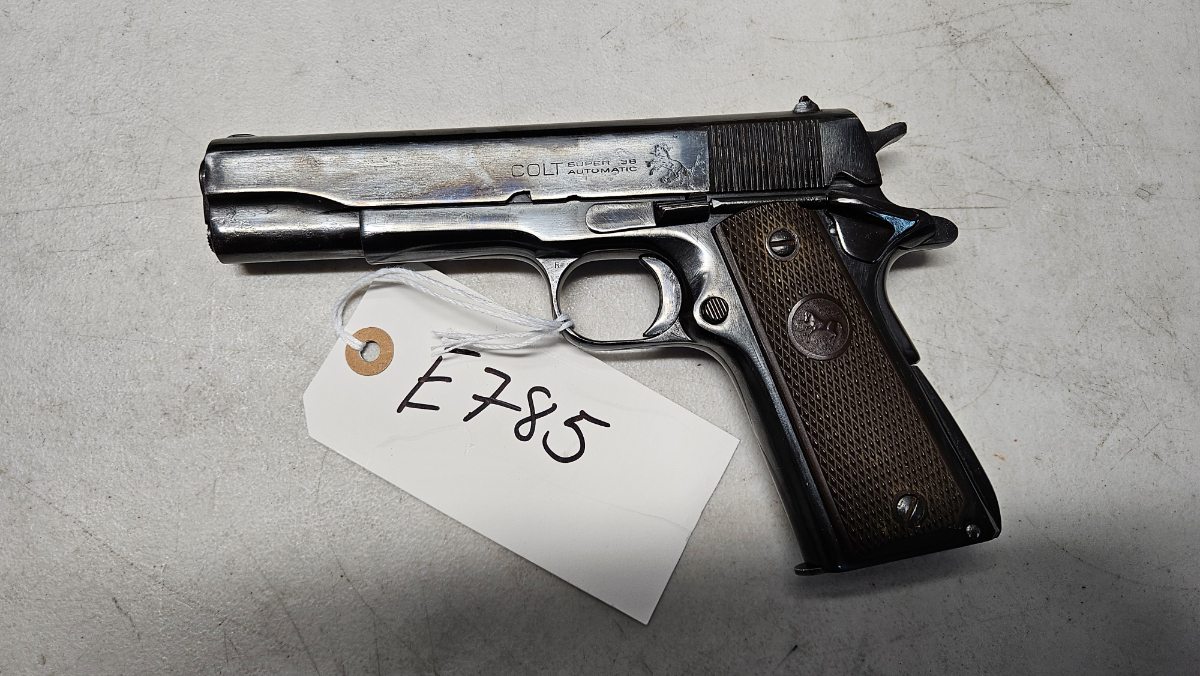 Colt 1954 Super 38 Automatic-Police Seizure-W/Mag-As Is-Collector .38 ...