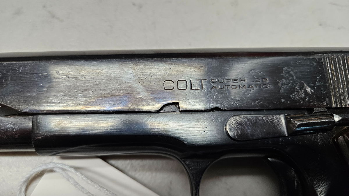 Colt 1954 Super 38 Automatic-Police Seizure-W/Mag-As Is-Collector .38 ...