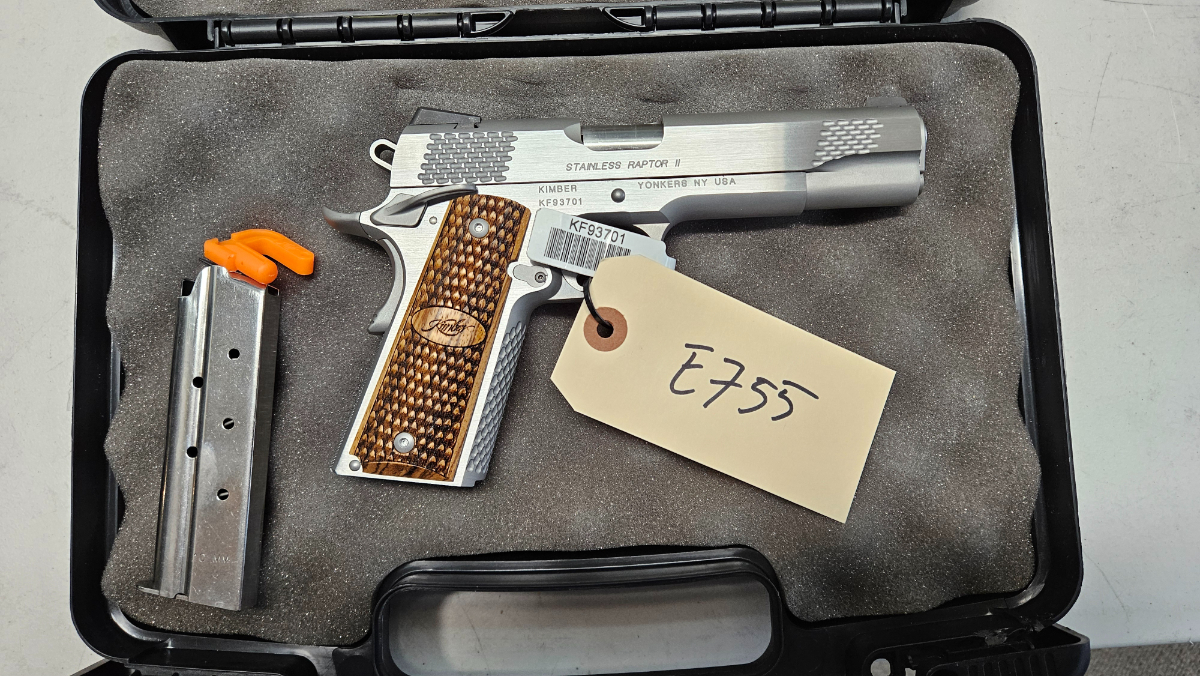 Kimber Stainless Raptor Ii-Police Seizure-W/Mag & Box-Like New 10mm For ...