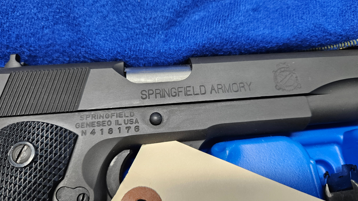 Springfield Armory 1911 A1-Police Seizure-W/Mag-W/Box-As Is-Nice .38 ...