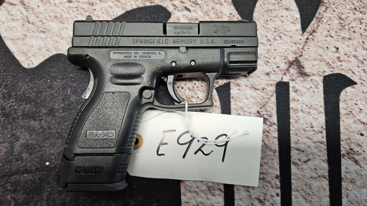 Springfield Armory MODEL XD-9-POLICE SEIZURE-W/MAG-AS IS