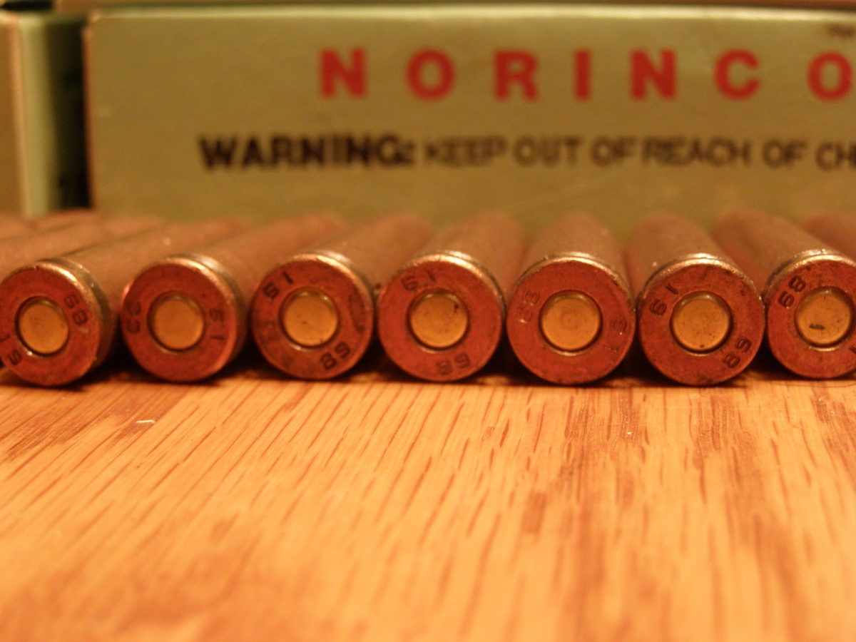 Norinco, 7.62x39 Steel core bullet, NON Corrosive, Green Box, 500 ...