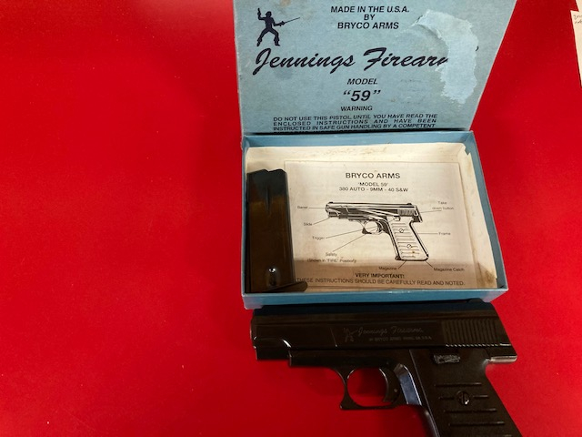 Jennings/Bryco Model 59 9mm Luger For Sale at GunAuction.com - 17201820