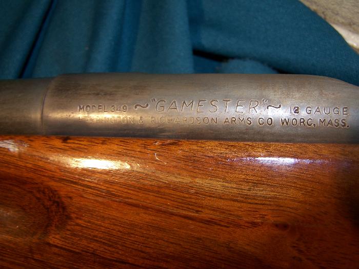 H & R Harrington & Richardson Model 349 Gamester 12ga. For Sale at ...