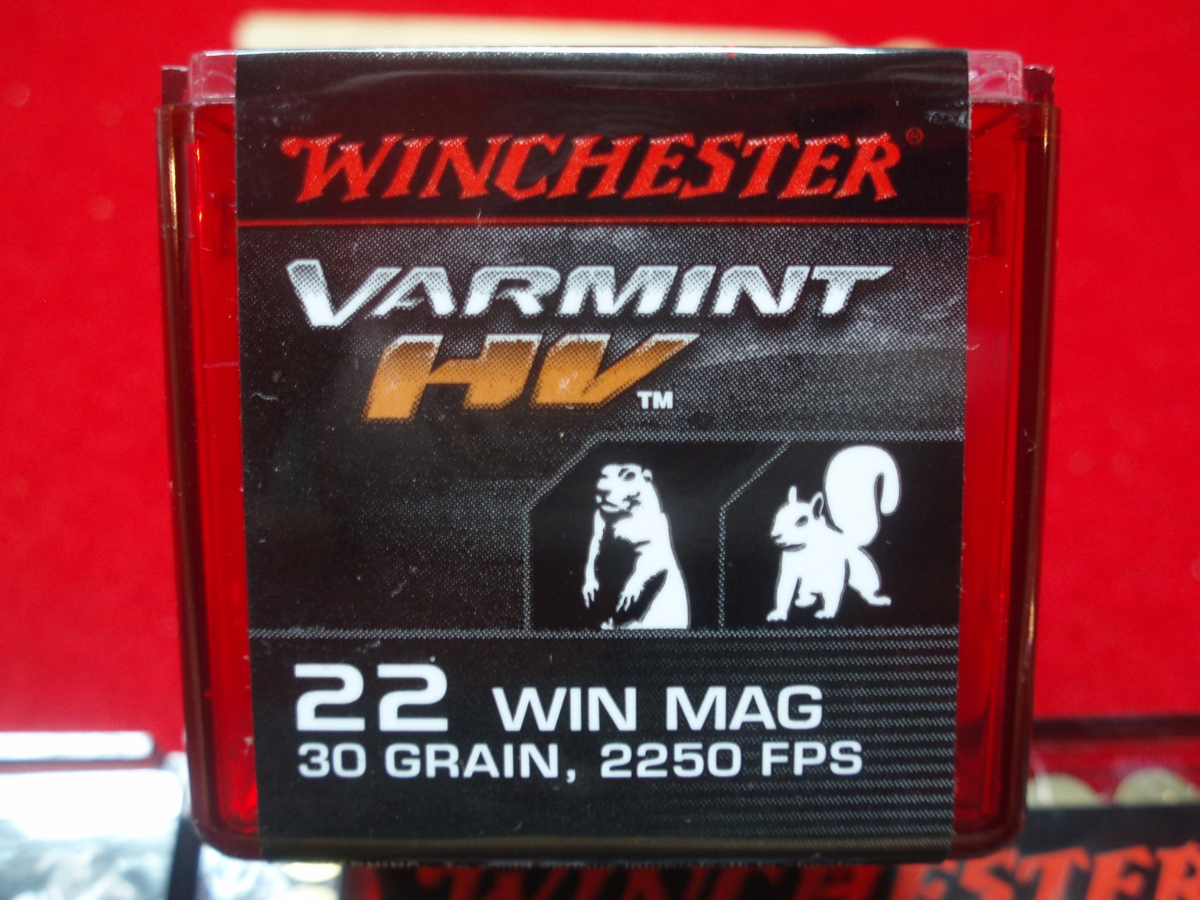 Winchester .22 Mag Ammo 500 Rds. (10 Boxes)30 Gr. Hp V-Max .22 Magnum ...
