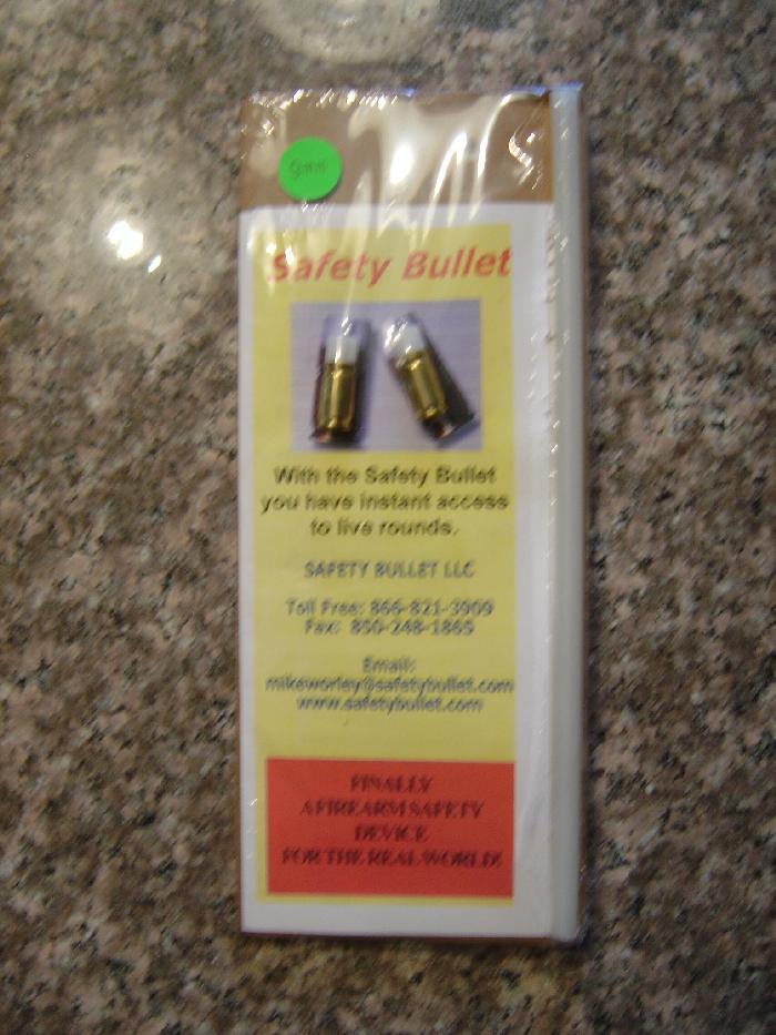 9mm Or40sw Or 38 Or 357 Safety Bullet 2 Pack For Sale at GunAuction.com ...