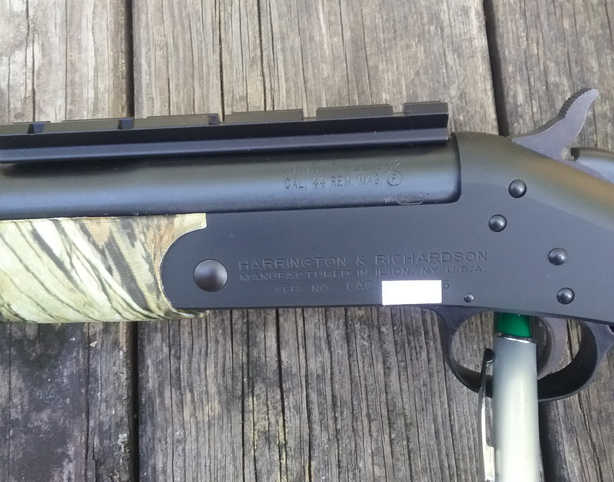 Harrington & Richardson Sb-2 Nef Handi Rifle 44 Magnum Camo Stock New ...