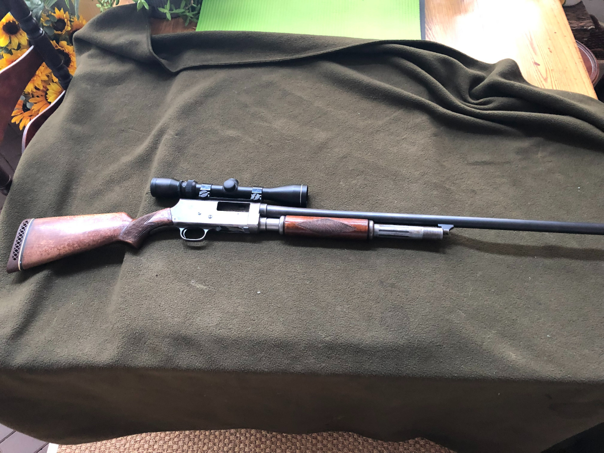 Vintage Wards Westernfield Model 50 With Tasco Pronghorn Scope 12 Ga ...