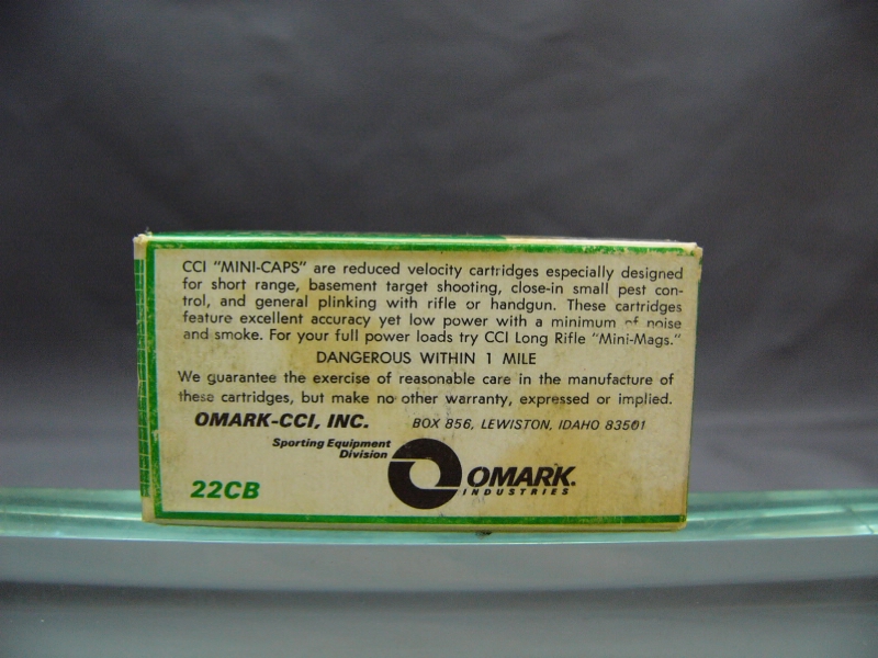 Cci Mini-Caps 22cb .22 Cb 22 Caliber Cartridges For Sale at GunAuction ...