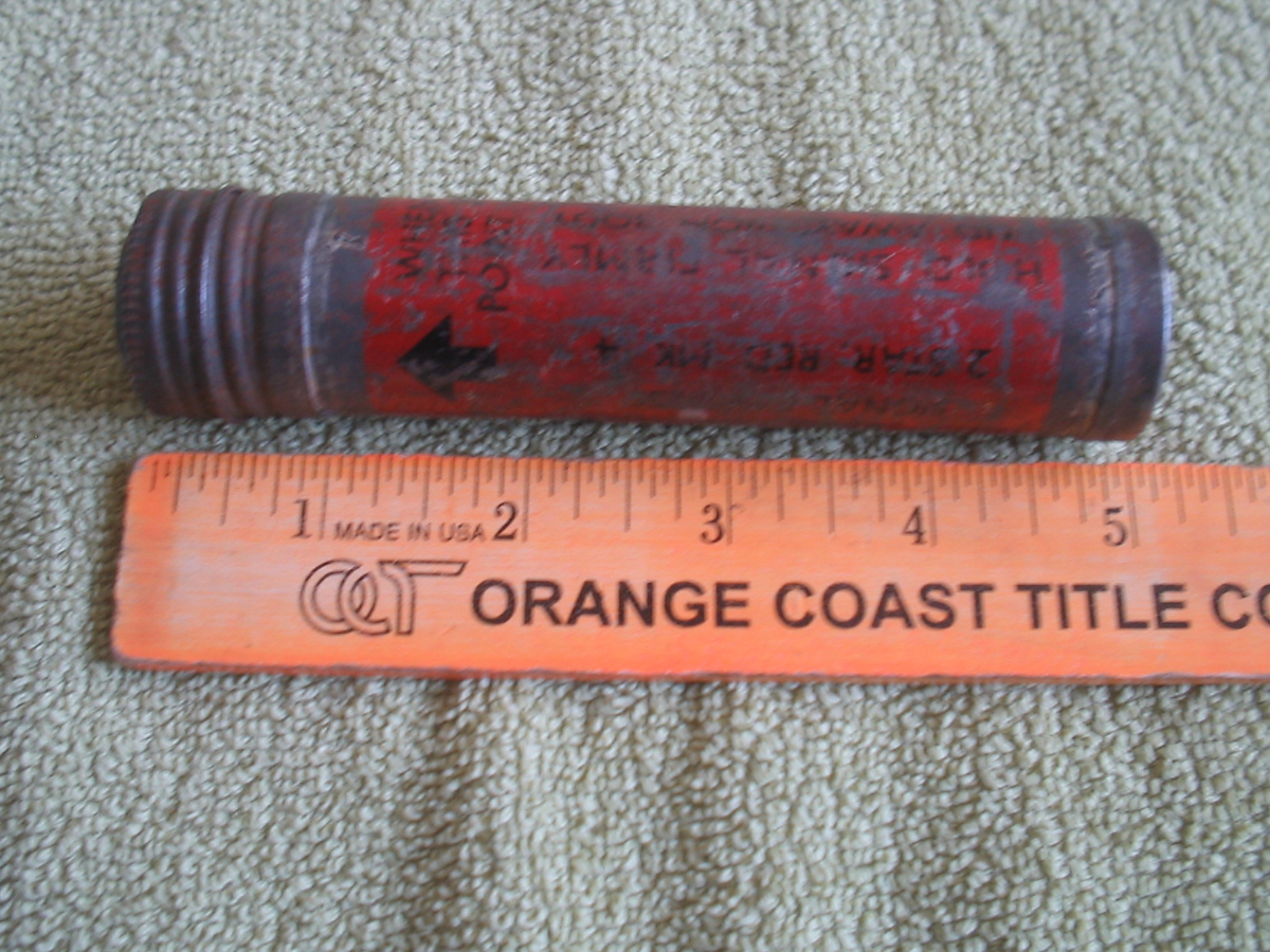 WW2 MILITARY HAND FIRED 2 STAR RED FLARE SIGNAL..gun