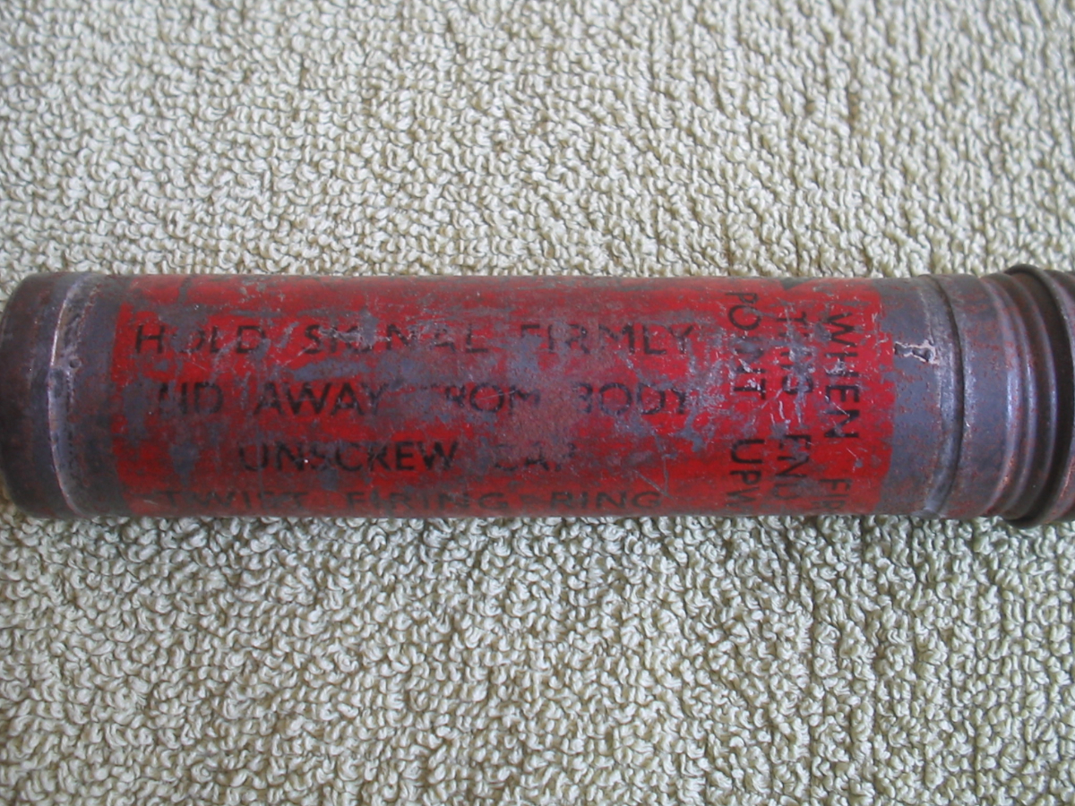 WW2 MILITARY HAND FIRED 2 STAR RED FLARE SIGNAL..gun - Picture 4