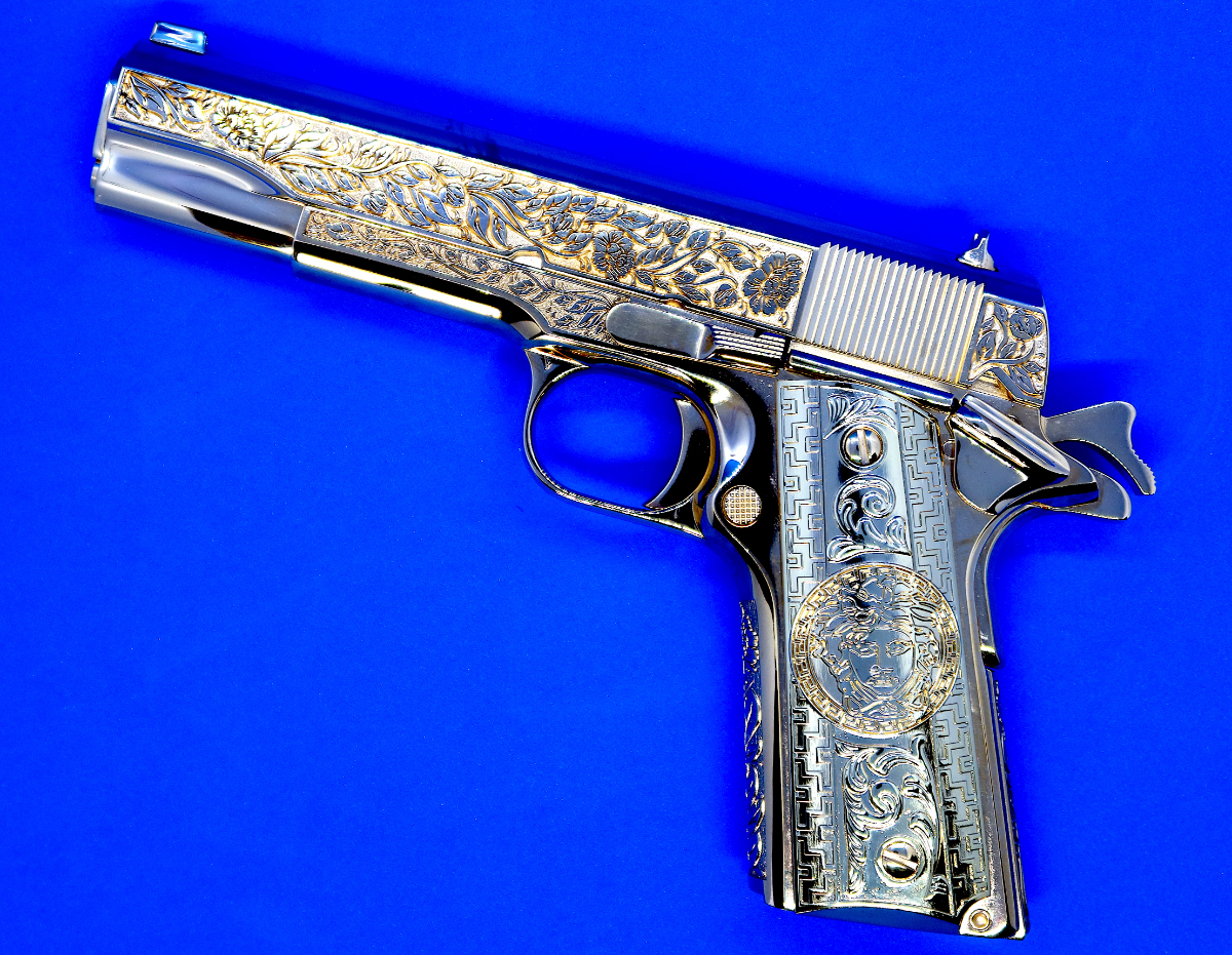 Exclusive Colt 1911 One Of One 24k Gold With Diamond Front And Rear ...