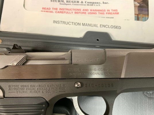 Kp91dc 40 S&W Nib #136 Two 11rd Ruger Mags P91 Collector 1992 .40 S&W ...