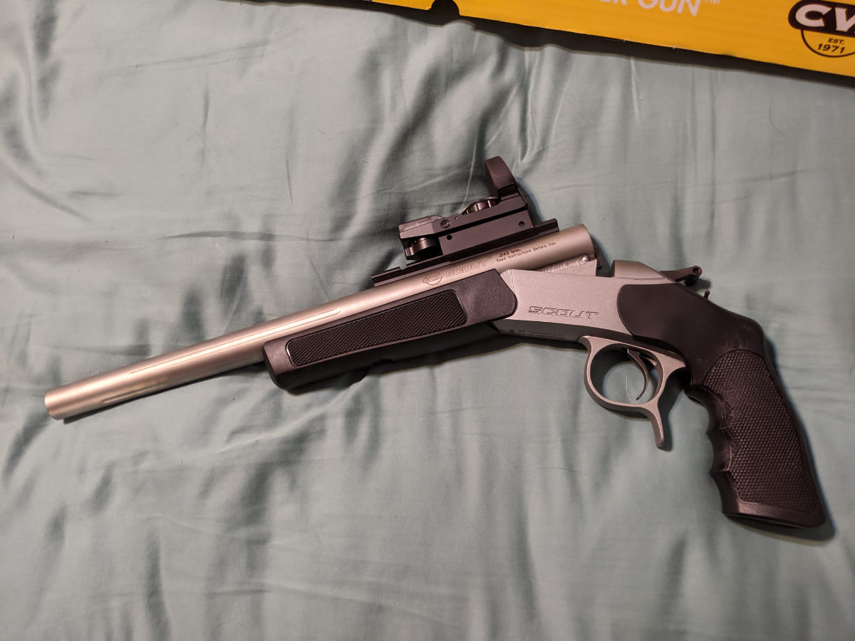 Cva Scout .243 Pistol Model Cp713s With Red Dot Sight .243 Win. For ...
