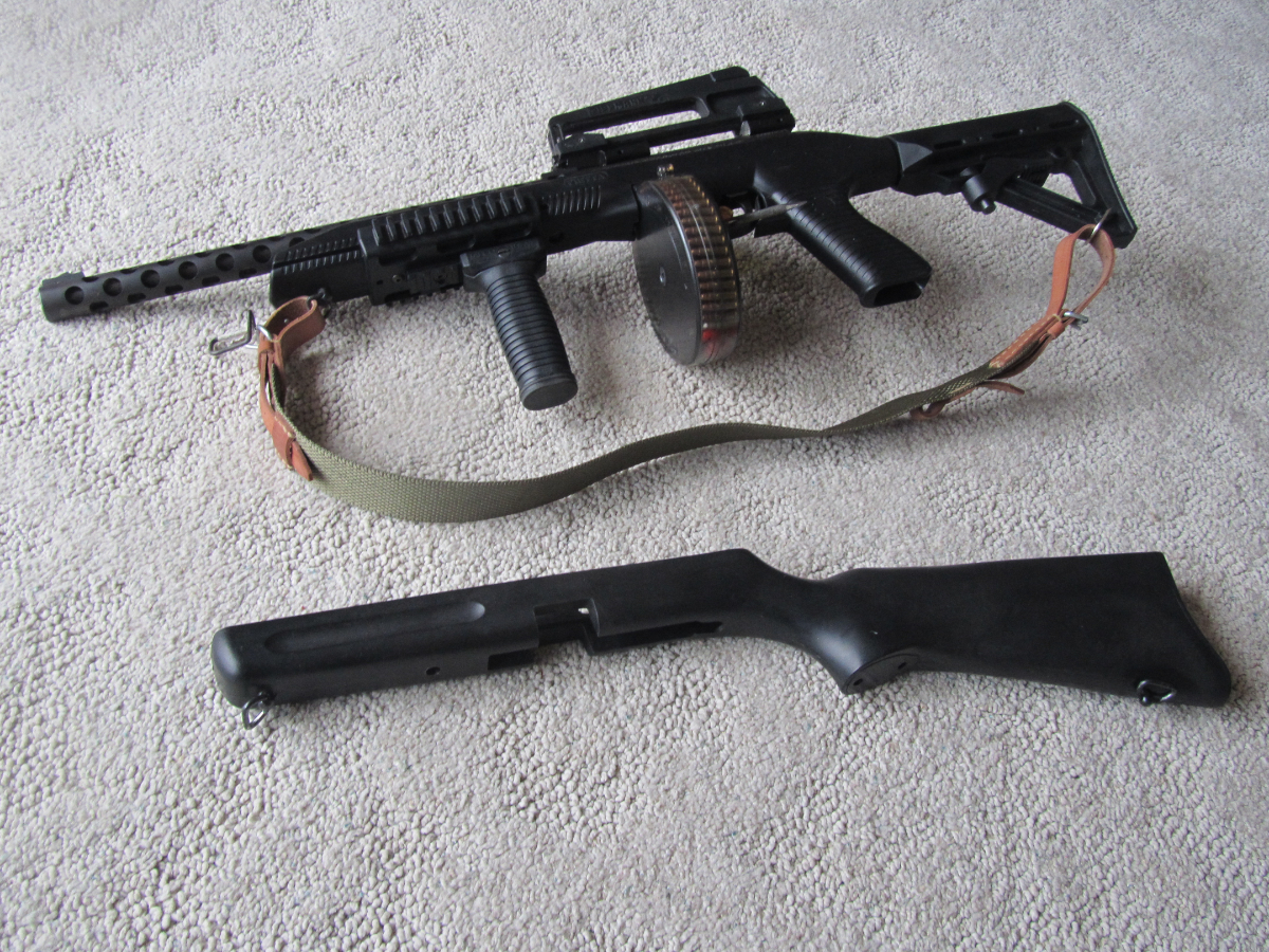 PPS50 Russian PUMA-22cal. Clone to WW2 Russian PPSH Machine Gun