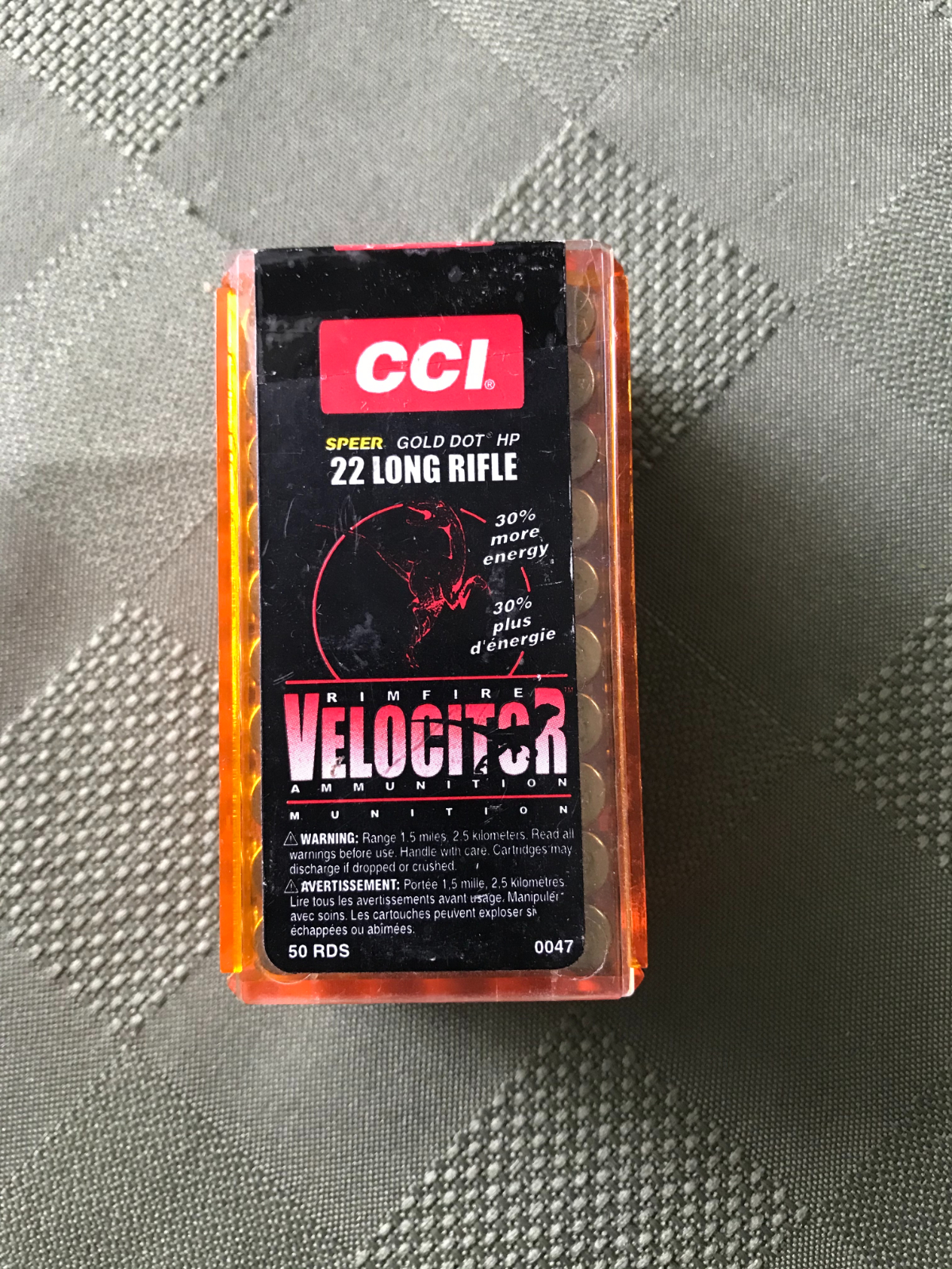 Cci Ammunition Cci Velocitor 22 Long Rifle Speer Gold Dot Hp 1 Box Of ...