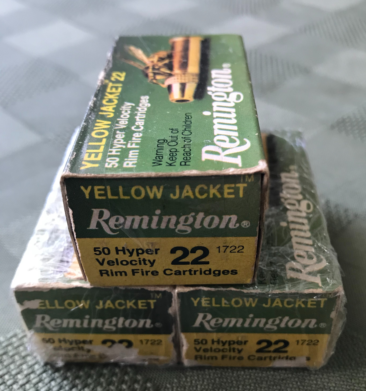 Remington 22 Yellow Jacket Hyper Velocity Jacketed Hollow Point 3 Boxes ...